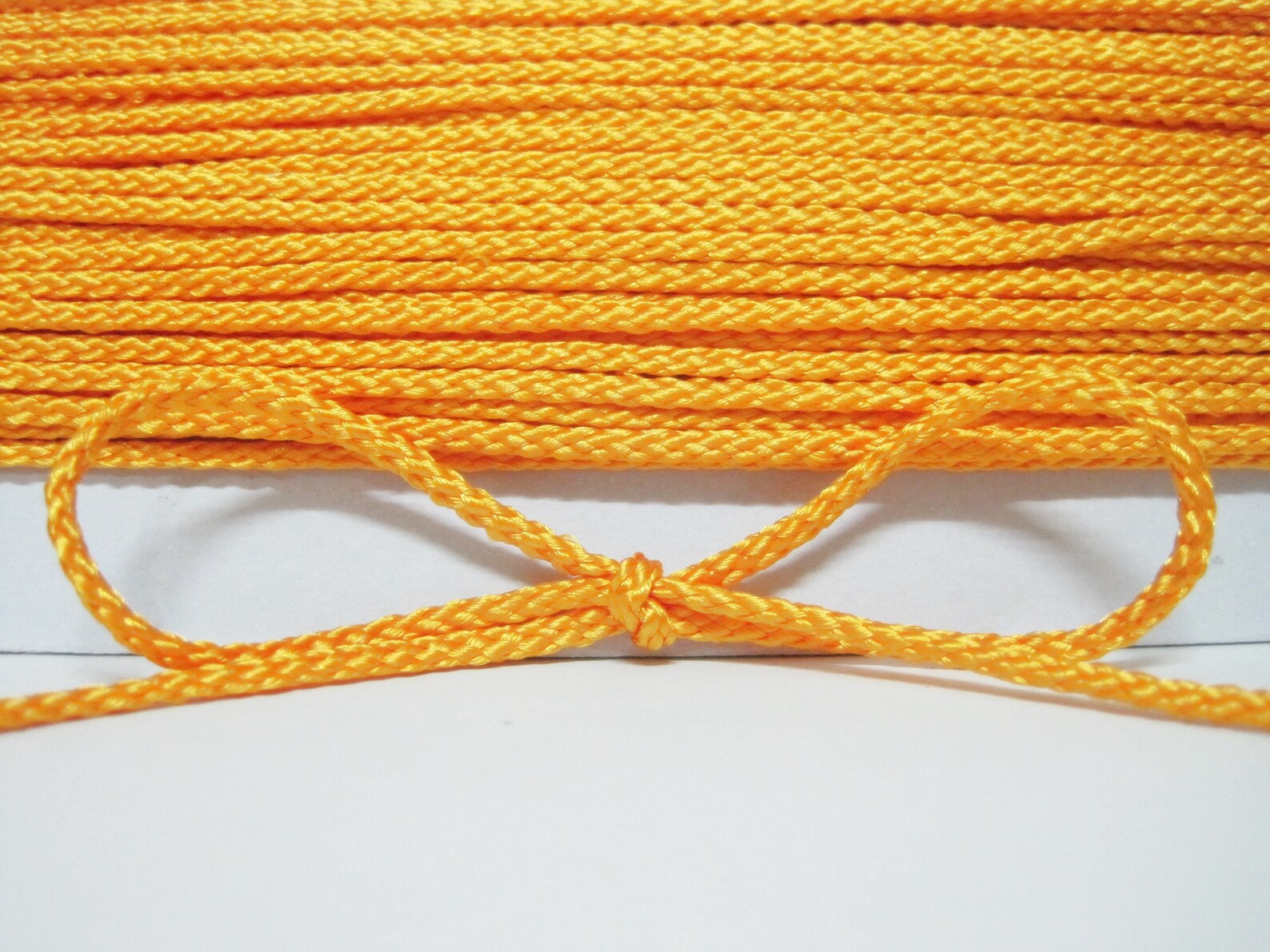 5 Yards 3 Mm Orange Braided Cord Braided Cord Soutache Cord - Etsy