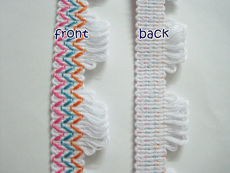 5 Yards White Scalloped Loop Trim White Trim White Tassel - Etsy