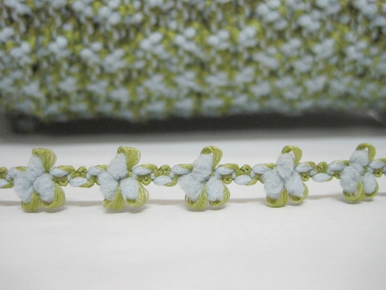 5 Yards Light Blue Flower Braided Blue Ribbon Wholesale - Etsy