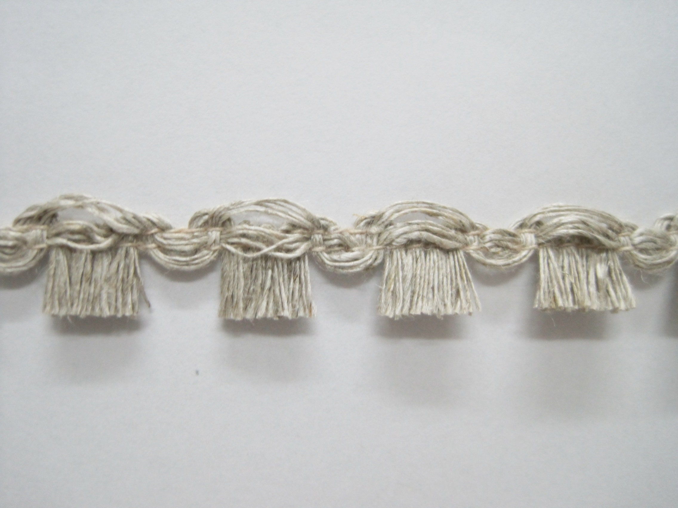 5 Yards 100% Linen Tassel Trim Natural trim wholesale trims | Etsy