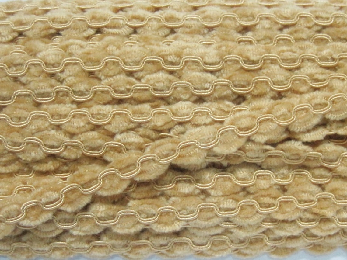 5 yards 1/4 Harvest Gold Chenille Braided Rick Rack | Etsy