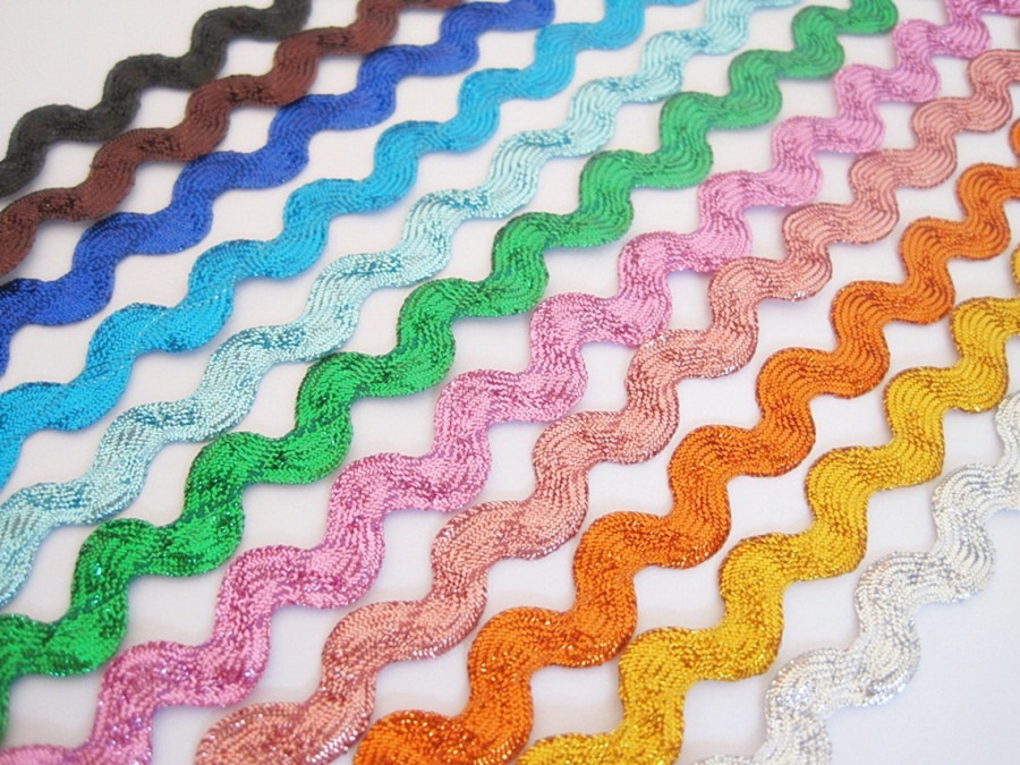 5 Yards Gold Metallic Rick Rack Trim Gold Trim Gold Ric Rac - Etsy