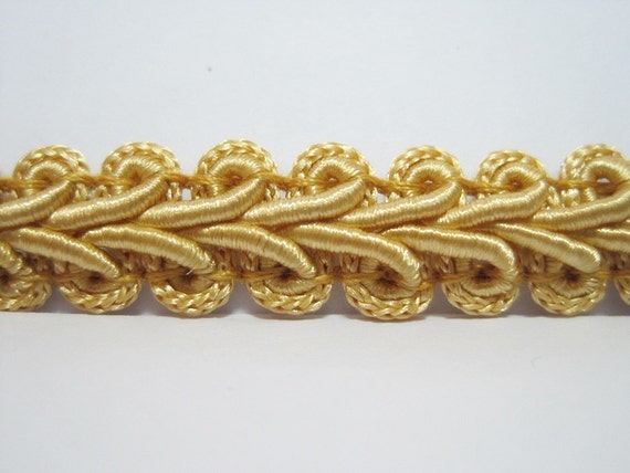 5 Yards 1/2 Gold Gimp Braided Trim Gimp Braid Braided - Etsy