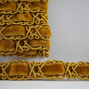 5 Yards 5/8" Classic Gold Braid Trim, Classic Gold Braid Trim, Gimp ...
