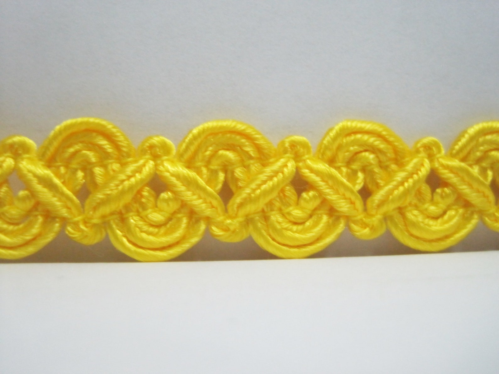 5 Yards Bright Yellow Braid Braided Trim Loop Trim Braided - Etsy