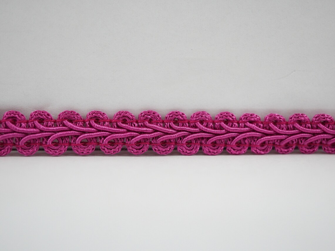 5 Yards 3/8 Hot Pink Gimp Braided Trim Gimp Braid - Etsy