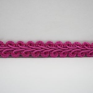 5 Yards 3/8" Hot Pink Gimp Braided Trim, Gimp Braid, Braided Cord ...
