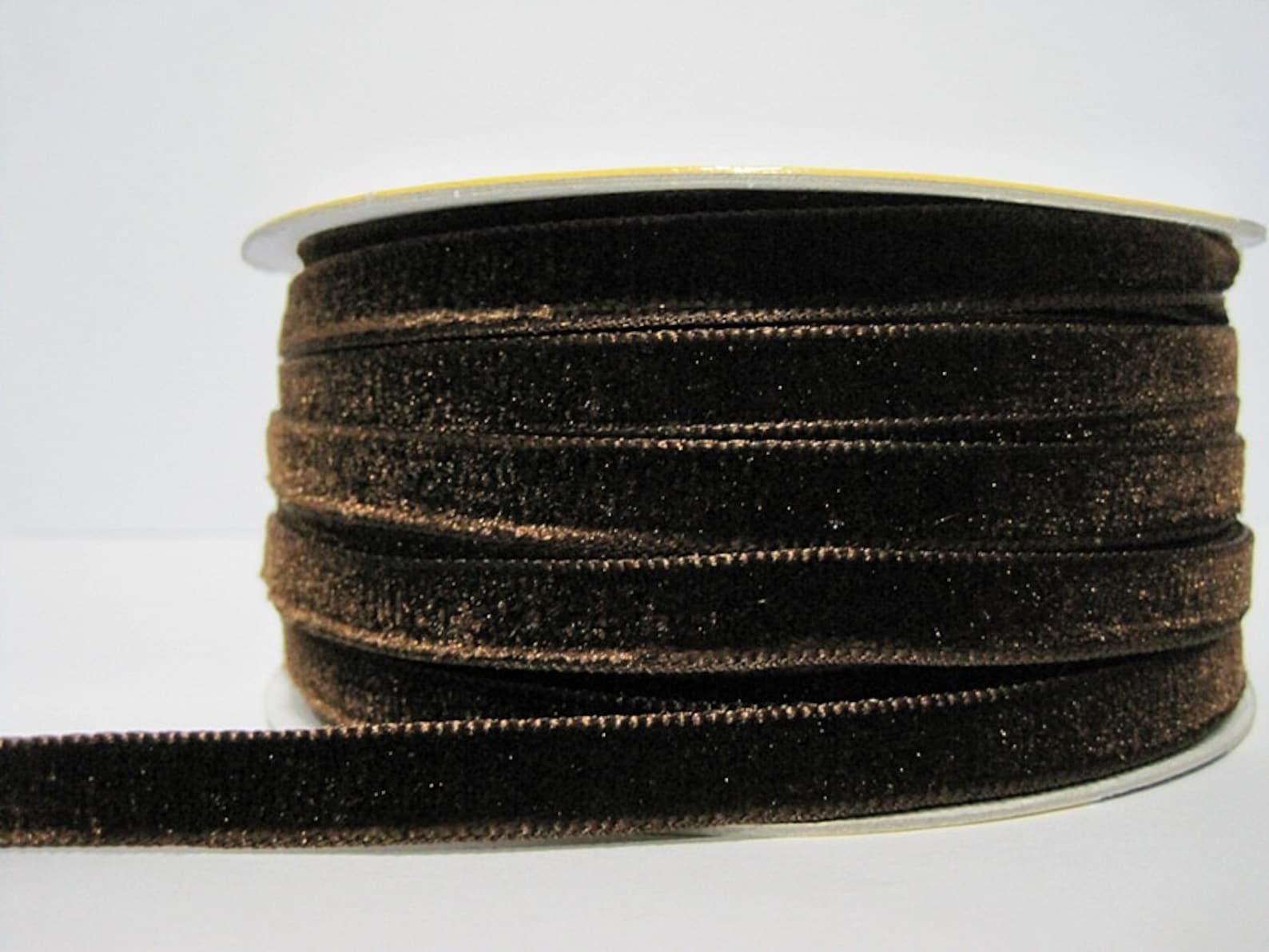 5 Yards 3/8 Dark Brown Velvet Ribbon Brown Ribbon - Etsy