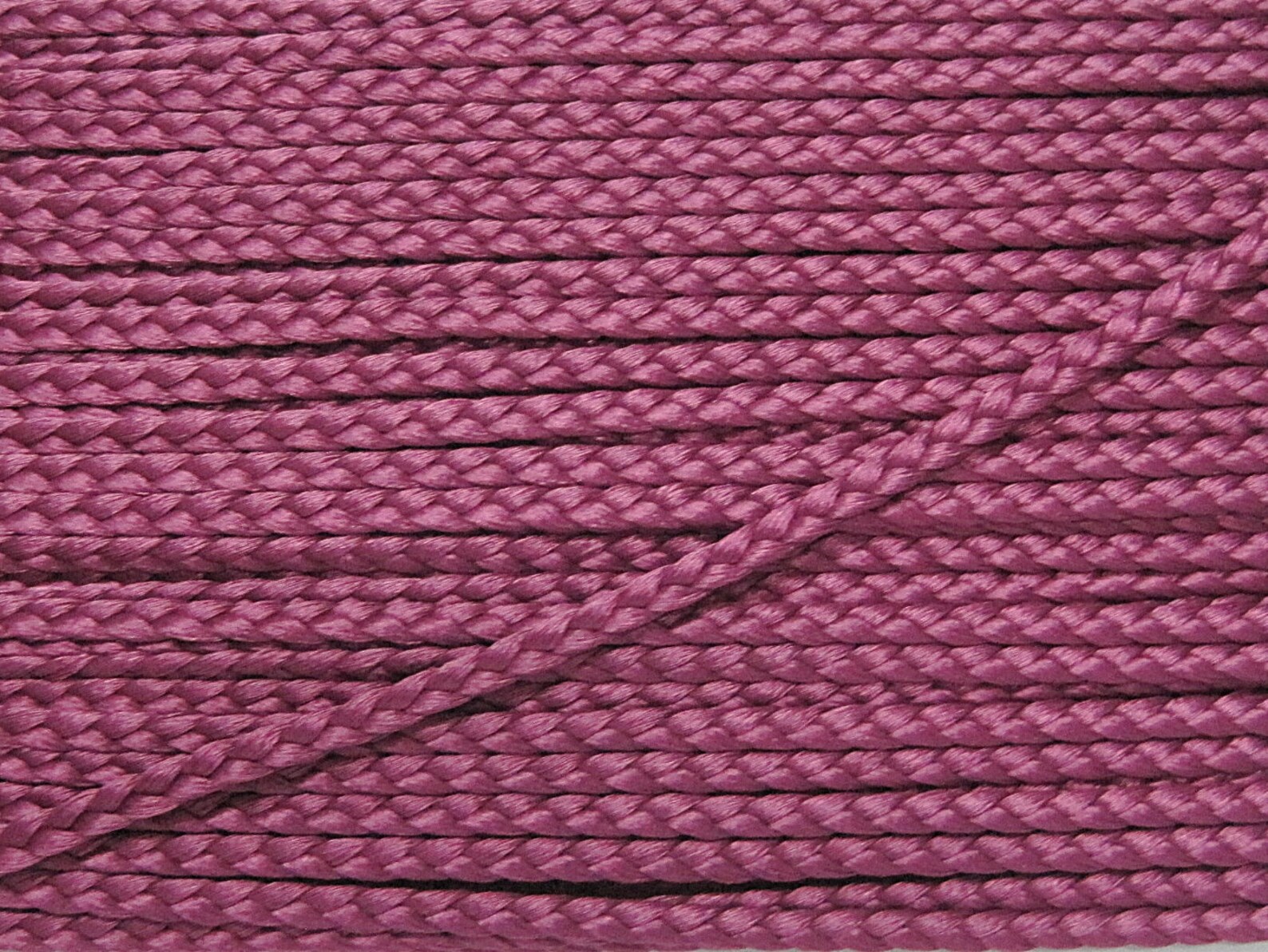5 Yards 1/4 Braided Cord Purple Cord Flat Braided | Etsy
