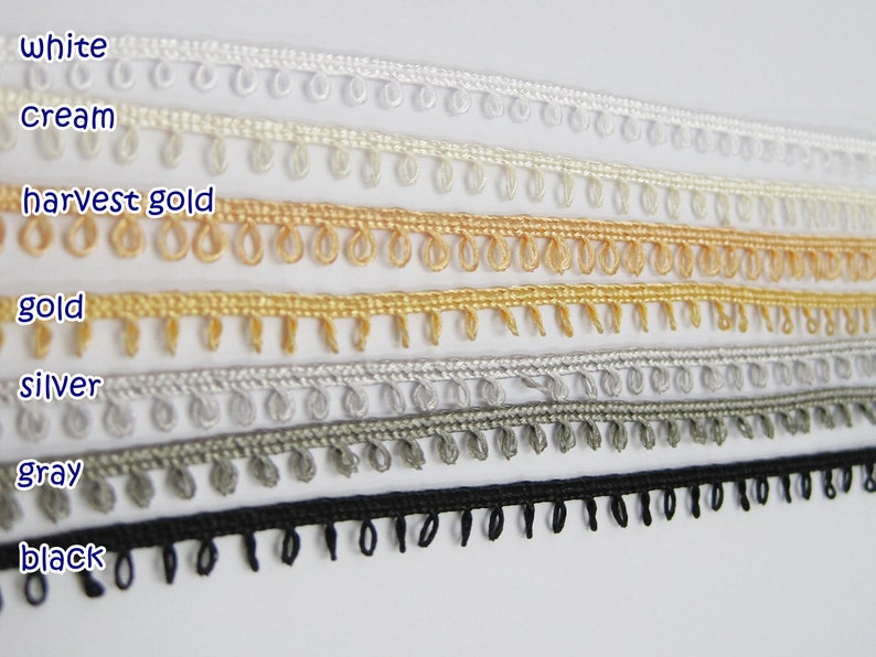 5 Yards Black Picot Trim, Picot Edge Trim, Picot Edge Ribbon, Picot ...