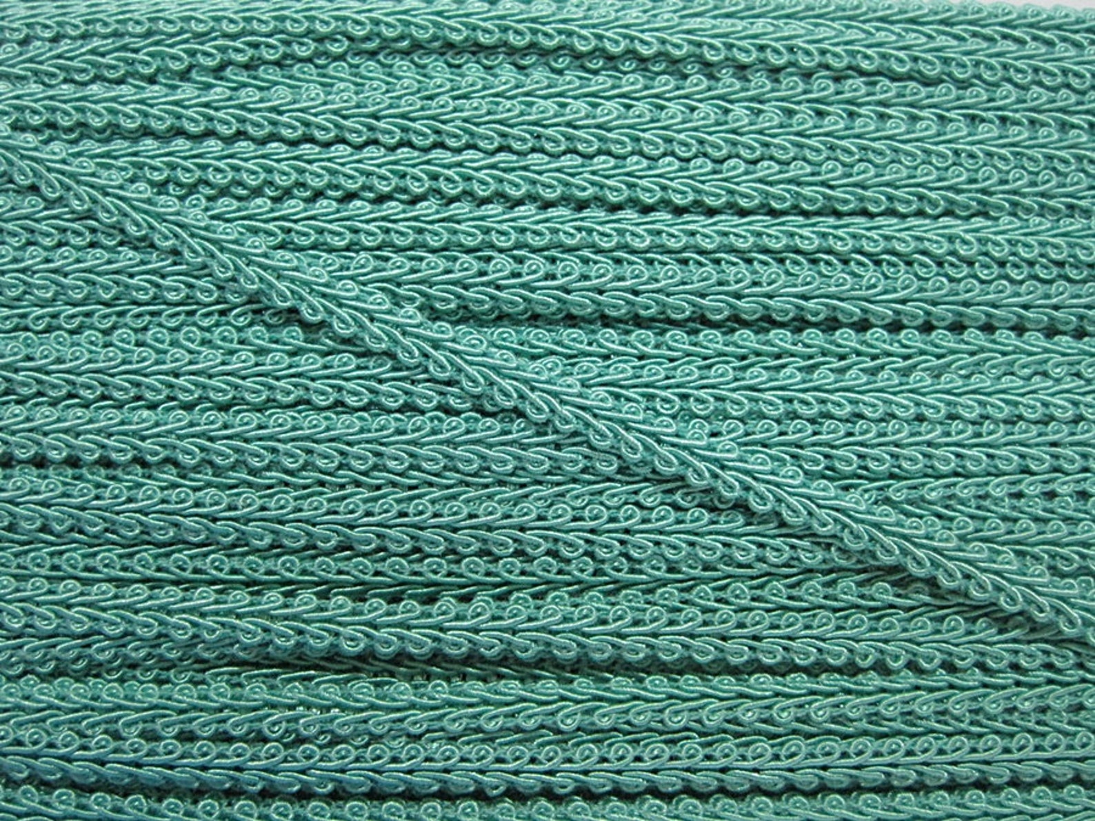 5 Yards 3/16 Aqua Green Gimp Braided Trim Gimp Braid | Etsy