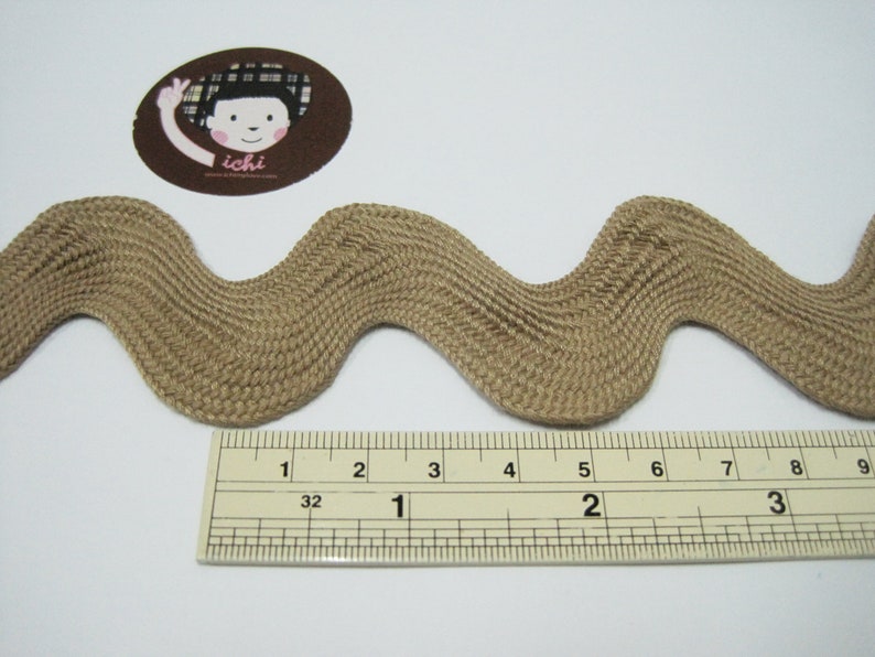 5 Yards Brown Jumbo Rick Rack Trim Brown Rick Rack Jumbo Ric | Etsy