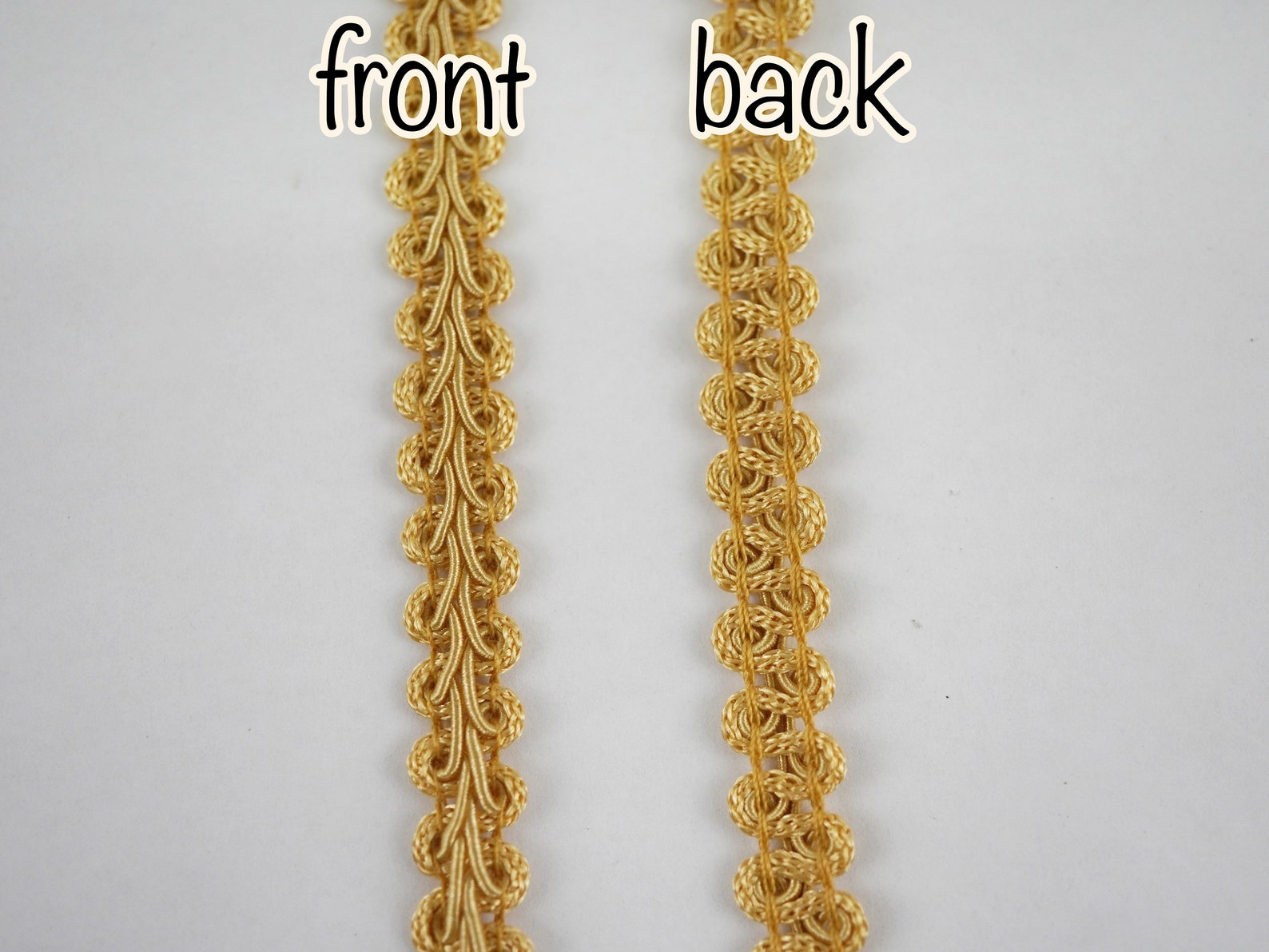 5 Yards 3/8 Gold Gimp Braided Trim Gimp Braid Braided - Etsy