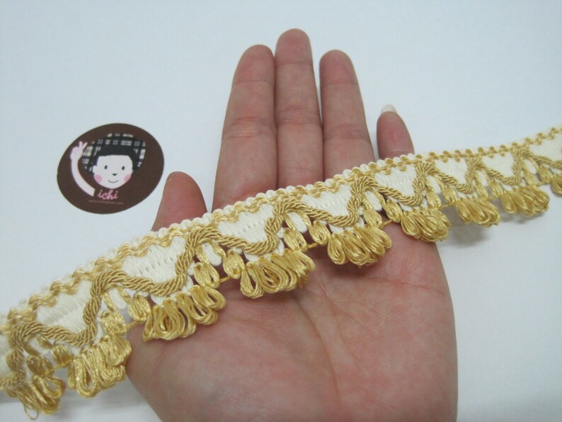 5 Yards Vintage Trim Gold Lace Upholstery Trim Drapery - Etsy