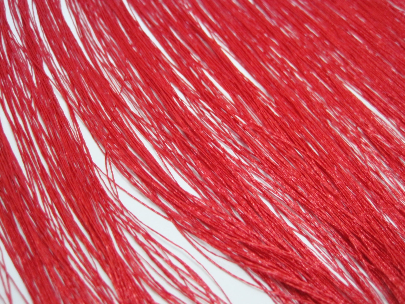 1 Yard 4" to 10" Red Chainette Fringe, Red Trim, Fringe Tassel Trim ...
