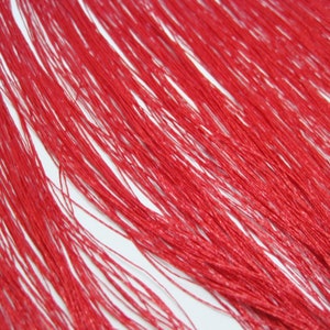 1 Yard 4" to 10" Red Chainette Fringe, Red Trim, Fringe Tassel Trim ...