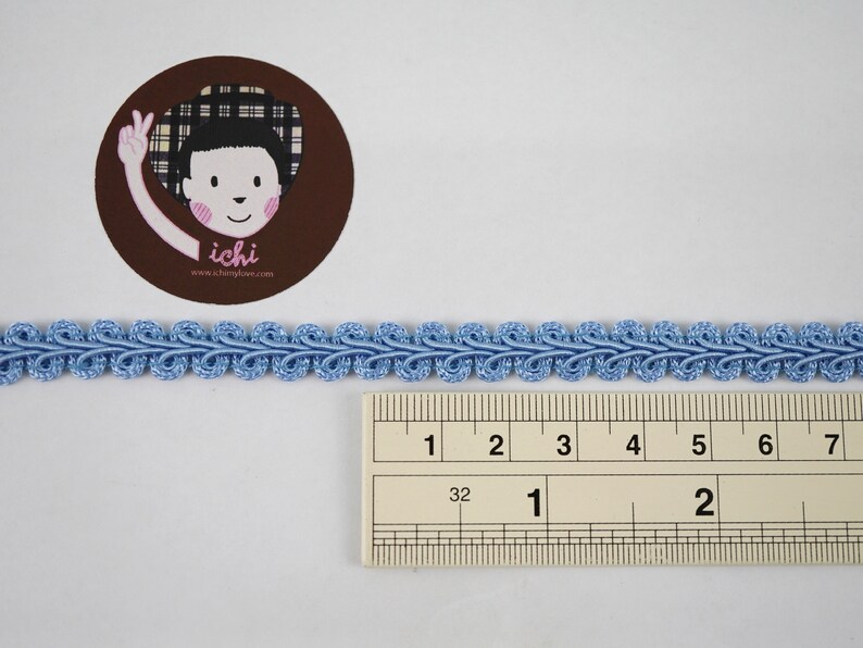 5 Yards 3/8 Sky Blue Gimp Braided Trim Gimp Braid - Etsy