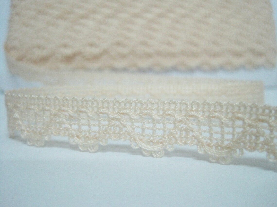 5 Yards 5/8" Vanilla Lace Trim, Lace Trim, Lace Trim Ribbon, Wholesale ...