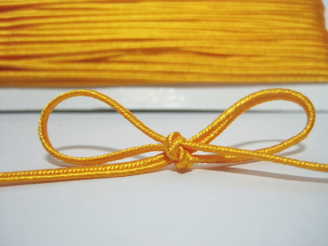 5 Yards 3 Mm Orange Soutache Braid Braided Cord Soutache | Etsy