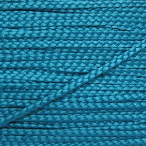5 Yards 1/4" Braided Cord, Aqua Blue Cord, Flat Braided Cord, Flat Cord ...
