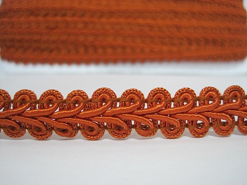 5 Yards 1/2 Tangerine Gimp Braided Trim Gimp Braid - Etsy