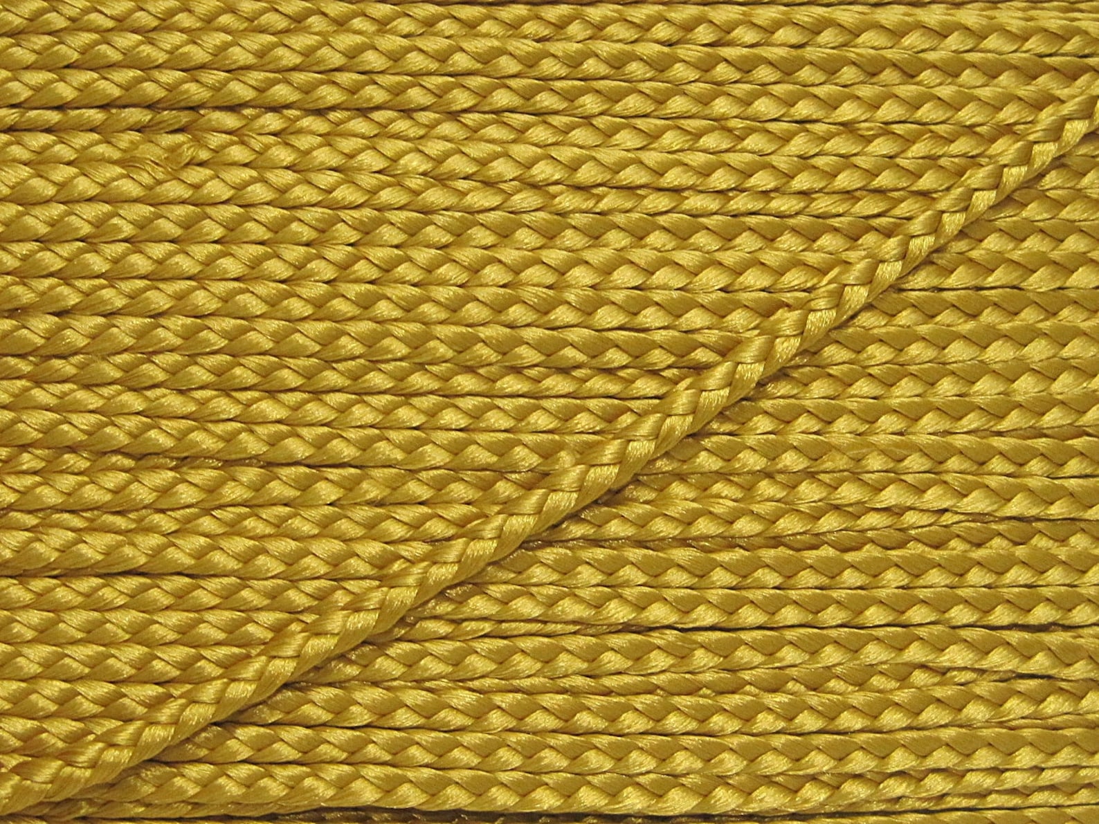 5 Yards 1/4 Braided Cord Classic Gold Cord Flat - Etsy