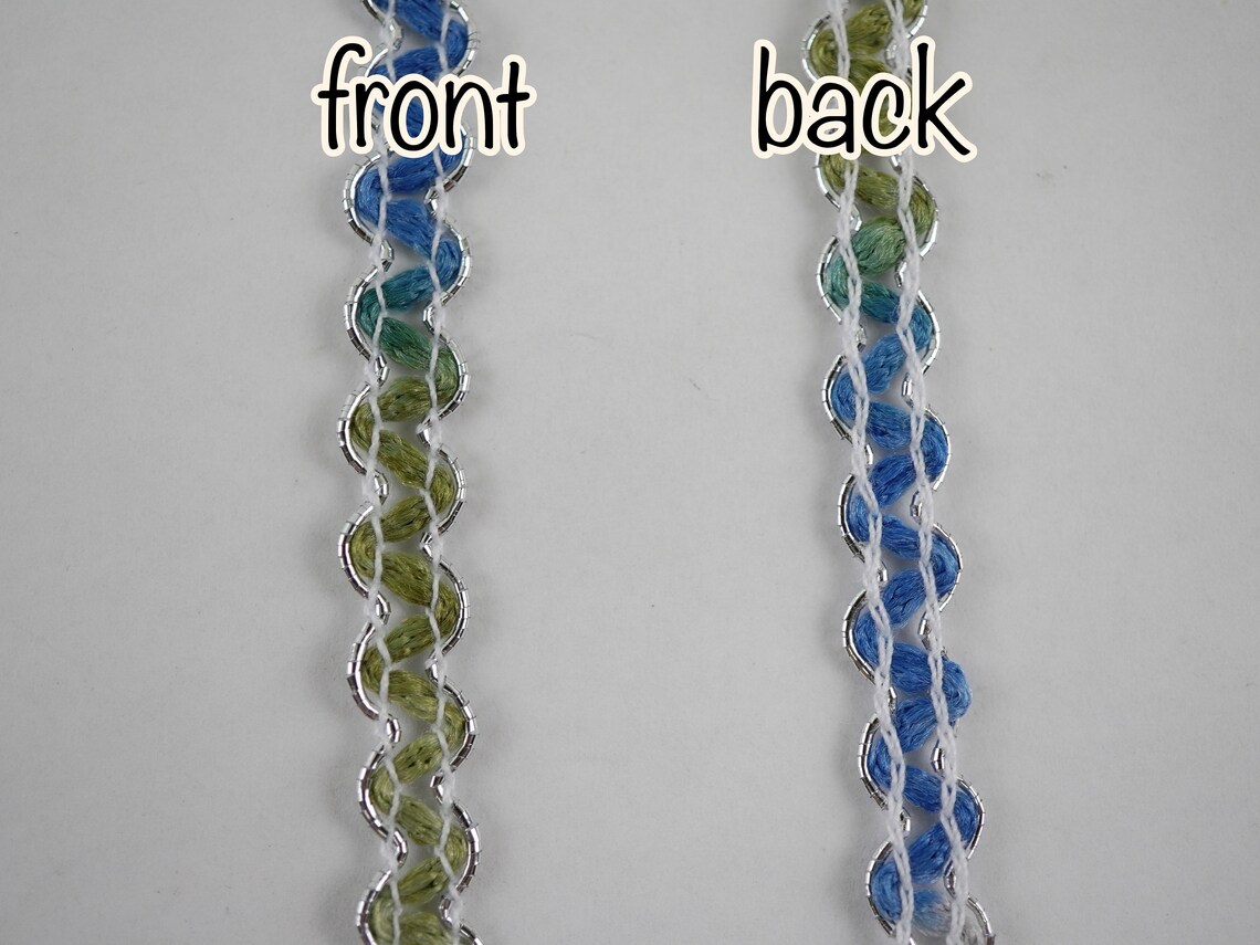 5 Yards Multicolored Rick Rack With Silver Metallic, Rainbow Rick Rack ...