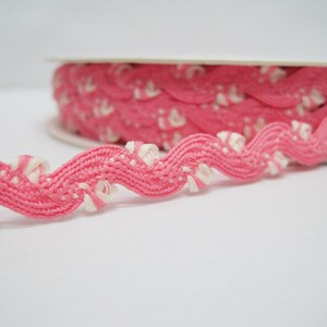 5 Yd Coral Pink Rick Rack Trim, Picot Rick Rack, Picot Trim, Pastel ...