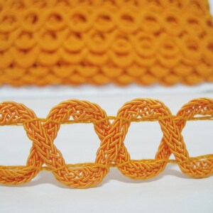 5 Yards of Orange Wide Braided, Wholesale Trim, Bag Handle, Headband ...