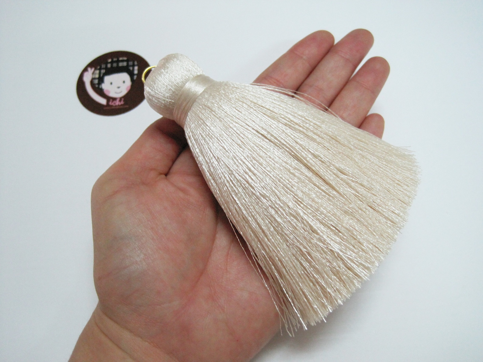 1 Pc Cream Big Tassel, Big Tassel, Wholesale Tassels, Jumbo Silk Tassel ...