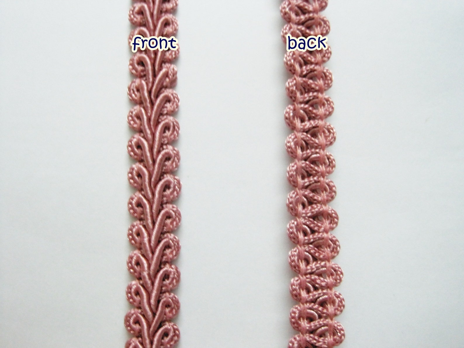 5 Yards 1/2 Rose Pink Gimp Braided Trim Gimp Braid | Etsy