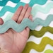 5 Yards Green Jumbo Rick Rack Trim, Mint Rick Rack, Jumbo Ric Rac, Rick ...