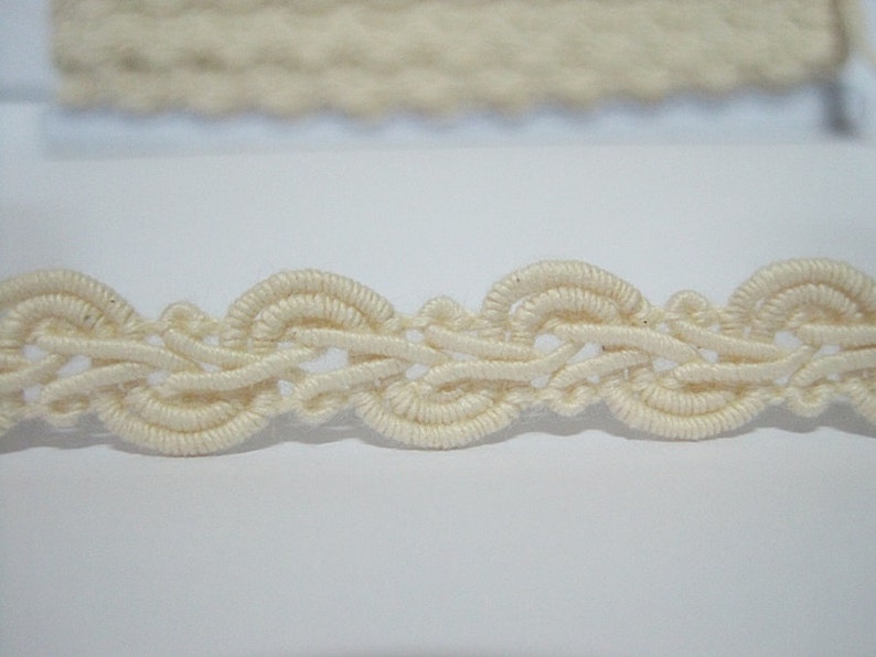 5 Yards 100% Cotton Braided Trim Cream Braid Cotton Trims - Etsy
