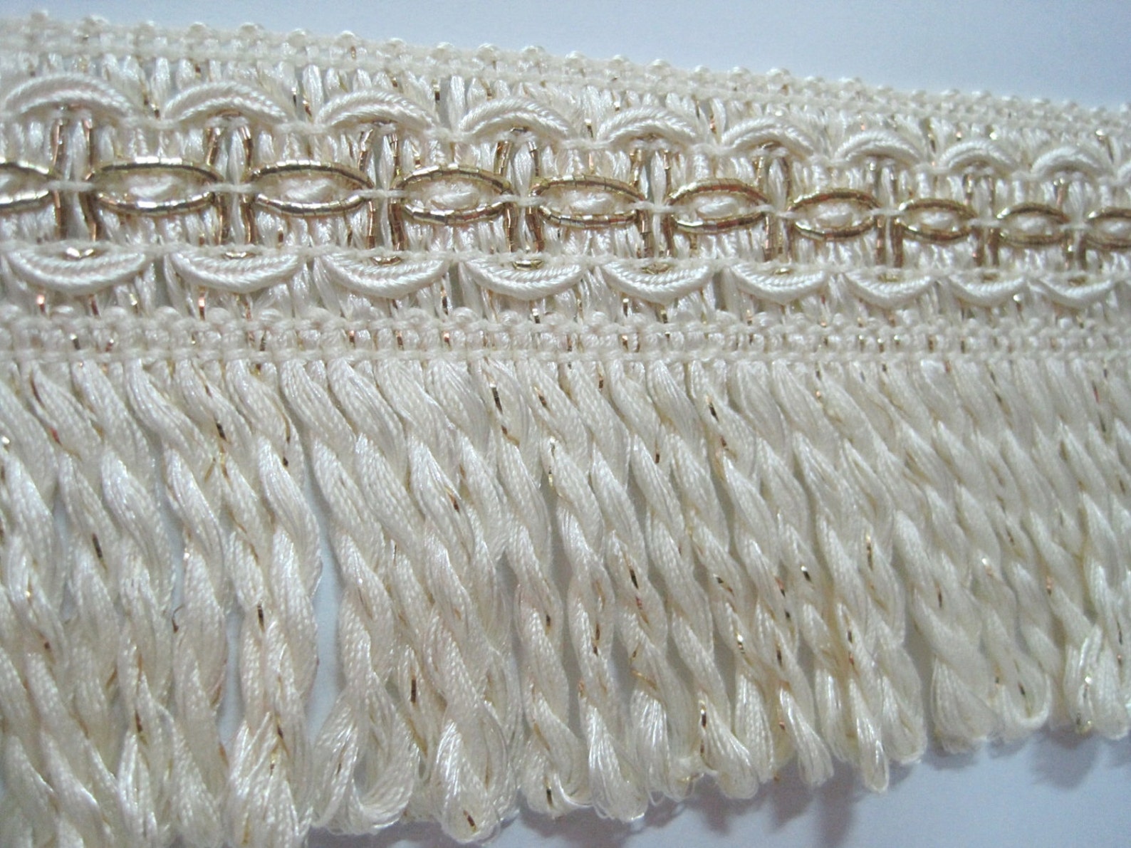 5 Yards Cream Bullion Fringe Bullion Trim Twisted Rope - Etsy