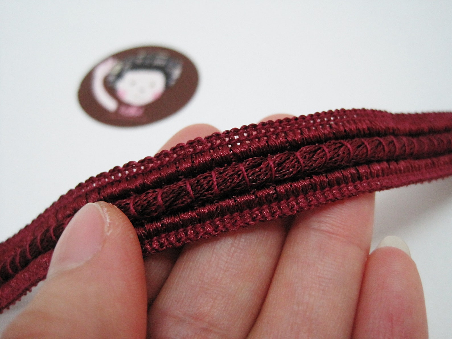 5 Yards Burgundy Braided Trim Gimp Braid Braided Cord Gimp | Etsy