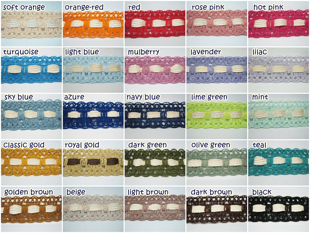 5 Yards Gold Lace Trim With Dark Brown Ribbon Insert Lace | Etsy