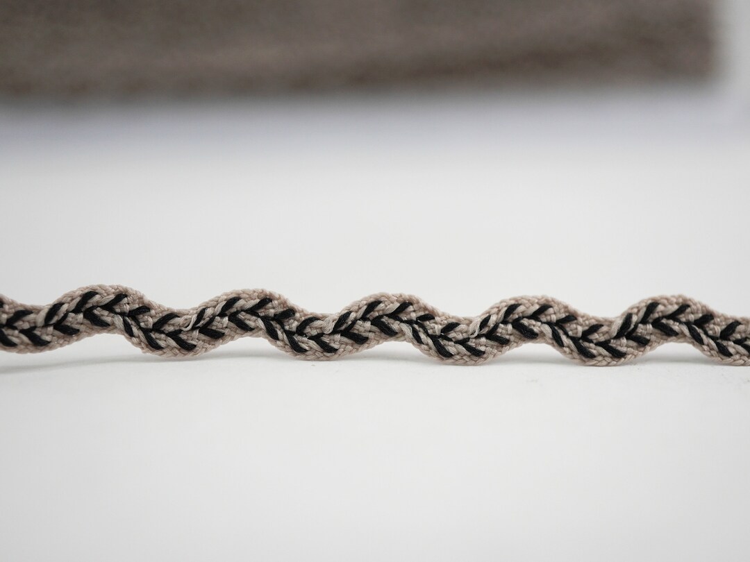 5 Yards Black Embroidered Rick Rack, Tiny Rick Rack, Mini Rick Rack ...