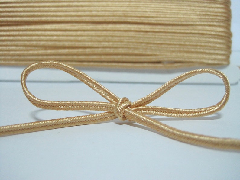 5 Yards 3 Mm Harvest Gold Soutache Braid Braided Cord | Etsy