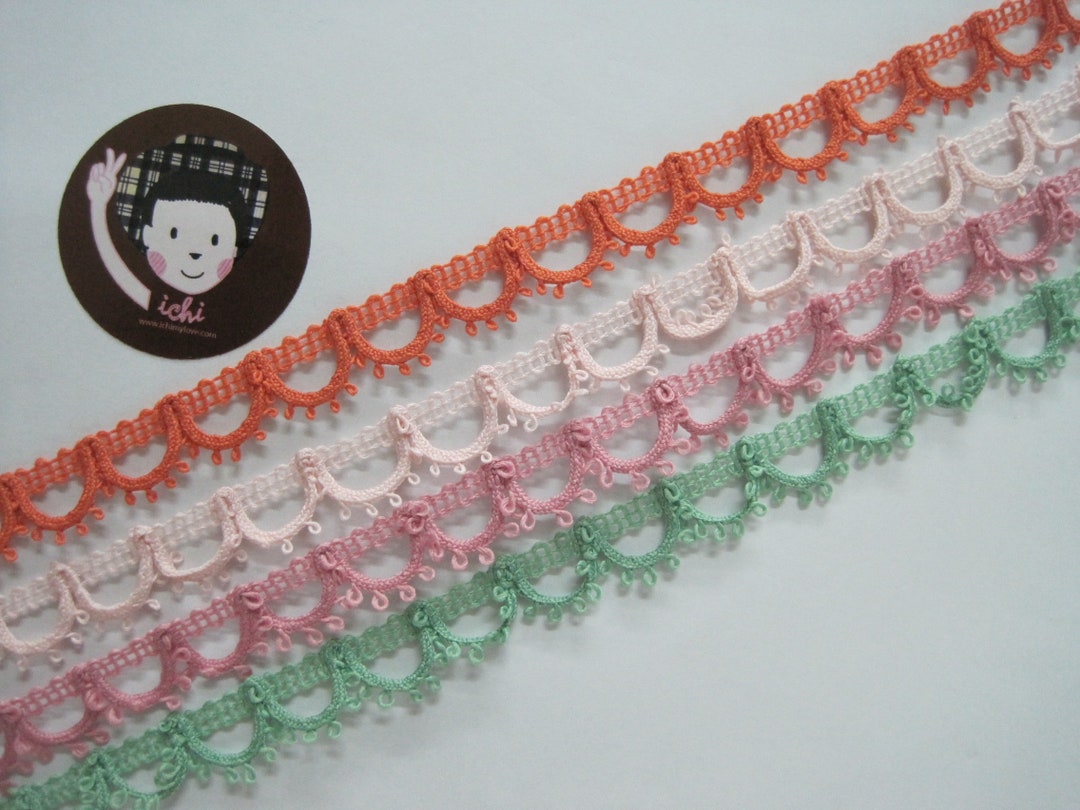 Picot Loop Trim, Picot Trim, Loop Trim, Braided Trim, Picot Braid, Pink ...