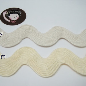 5 Yards Cream Jumbo Rick Rack Trim Ivory Rick Rack Jumbo Ric | Etsy