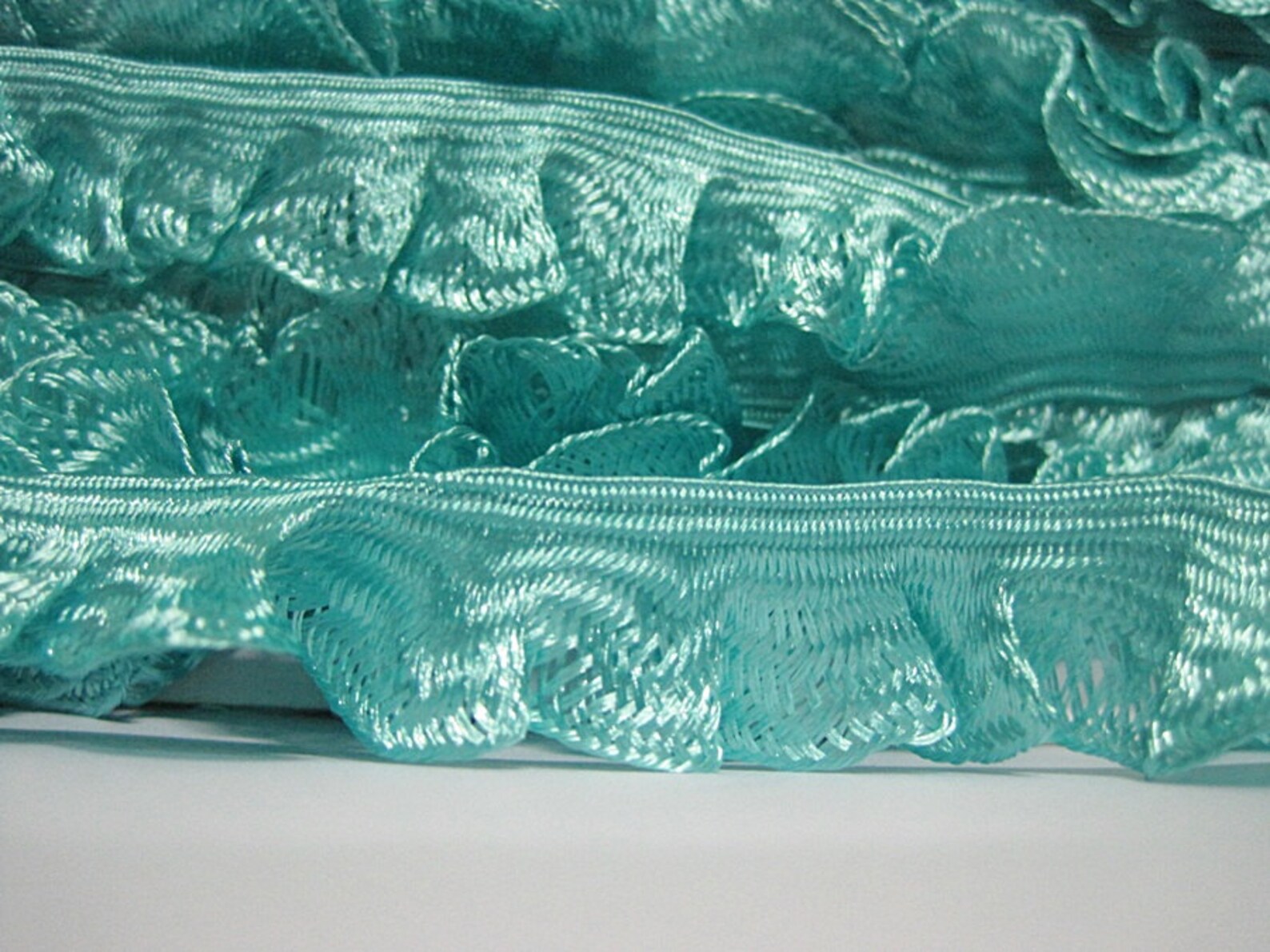 5 Yards 1.4 Cm Aqua Green Ruffle Trim Ruffle Trim Mint Trim - Etsy