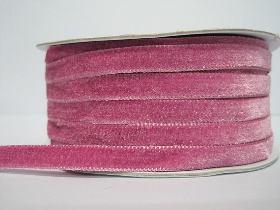 5 Yards 3/8 Mauve Pink Velvet Ribbon Pink Velvet - Etsy