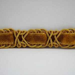 5 Yards 5/8" Classic Gold Braid Trim, Classic Gold Braid Trim, Gimp ...