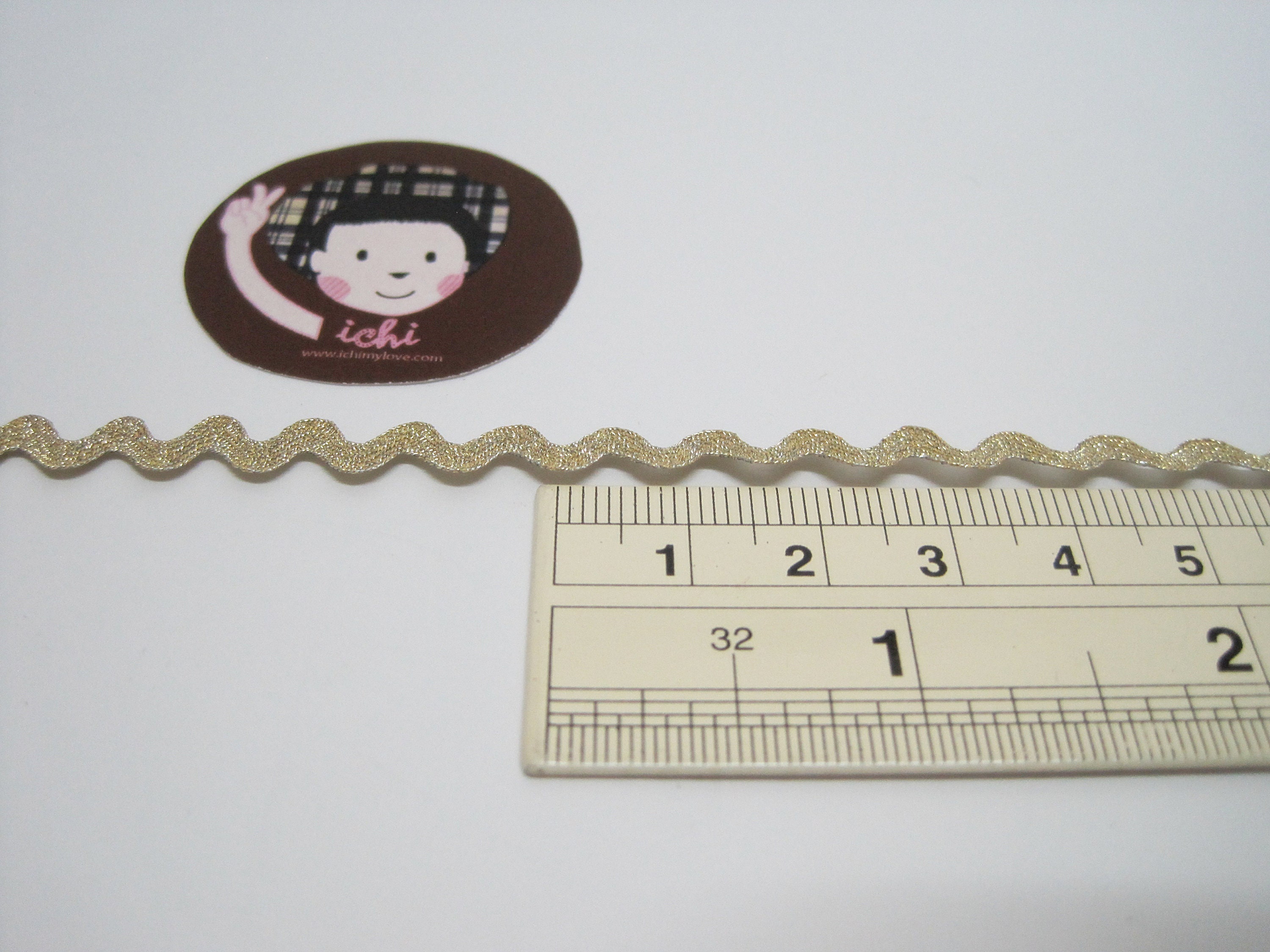 5 yards Light Gold Metallic Rick Rack Gold Trim Gold Rick | Etsy