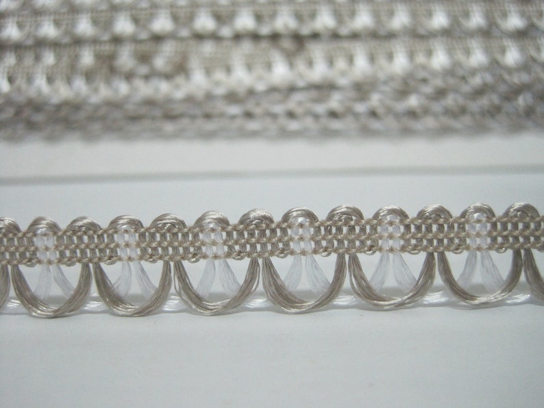 5 Yards Warm Gray-white Scallop Loop Loop Trim Braided Trim - Etsy
