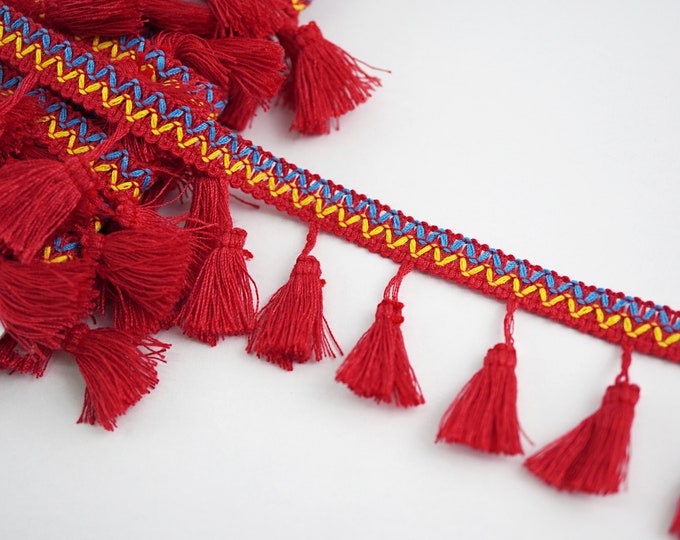 1 Yard Red Metallic Loopy Bow, Wreath Ribbon, Loopy Flower, Loopy Bow ...