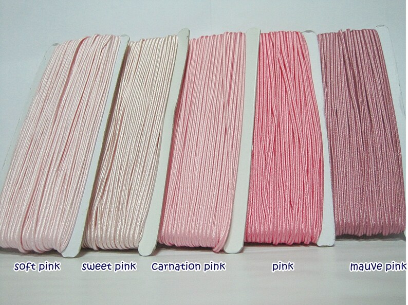 5 Yards 3 Mm Hot Pink Soutache Braid Braided Cord Soutache | Etsy