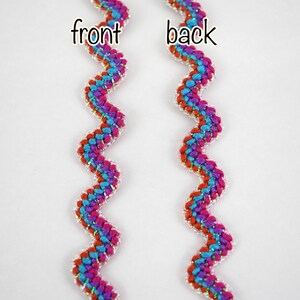 5 Yards 1/2" Sparkly Rick Rack, Rick Rack Trim, Glitter Rick Rack, Wavy ...