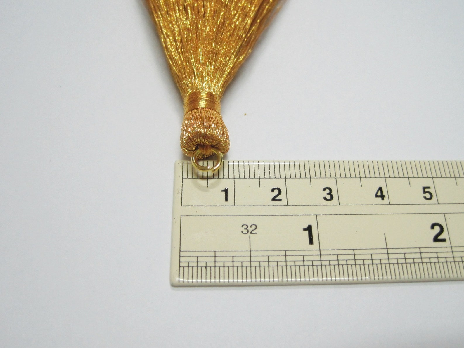 1 Pair Gold Double Metallic Tassel Metallic Tassel Double | Etsy