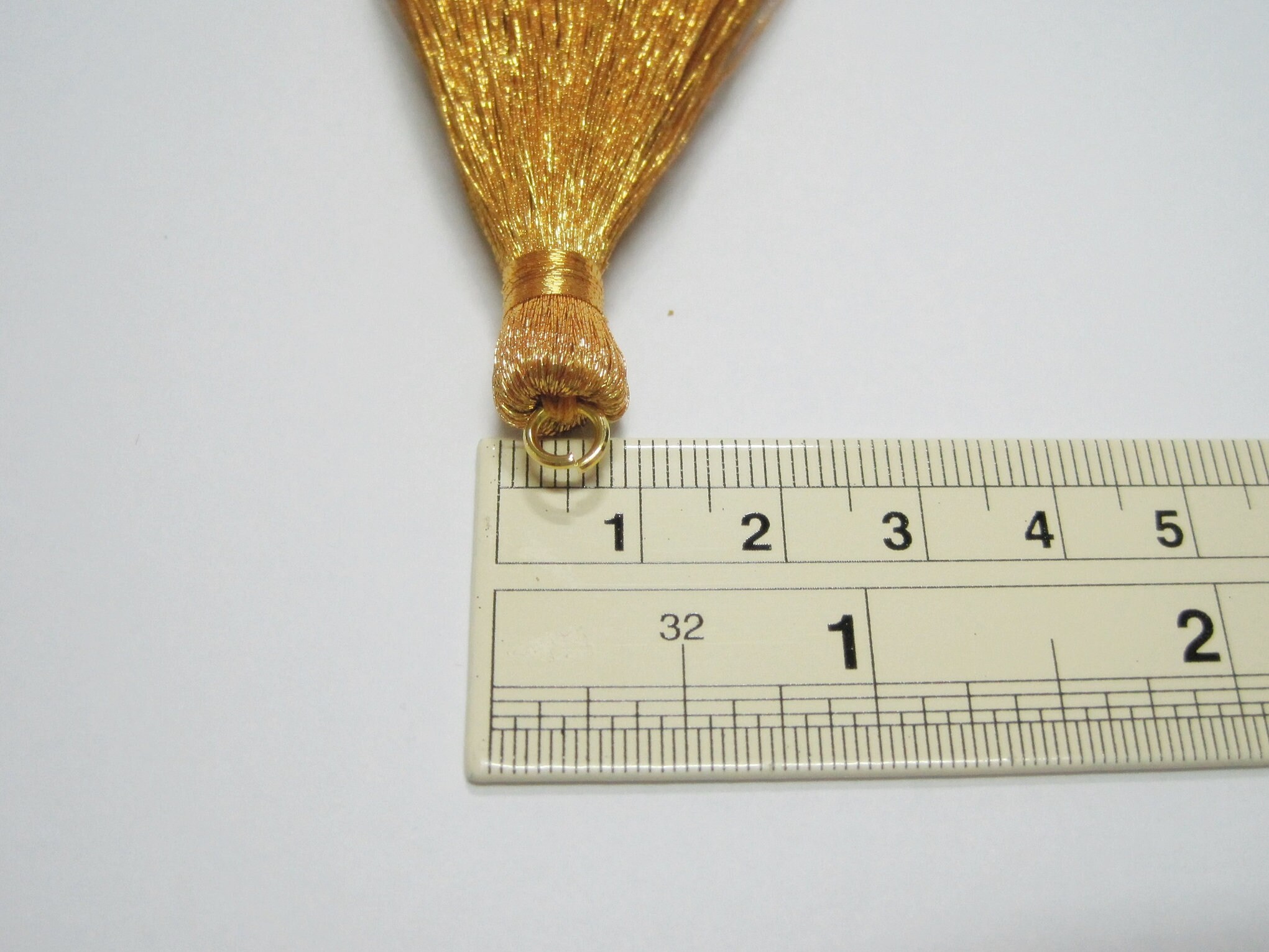 1 pair Gold Double Metallic Tassel metallic tassel double | Etsy